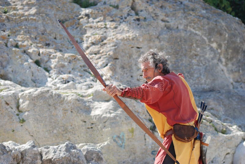 Archer with arrows editorial photography. Image of archer - 99116657