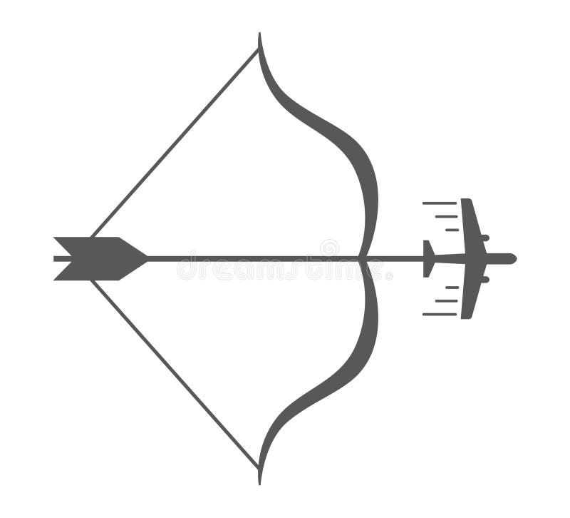 Archer bow icon stock vector. Illustration of archer - 330519955