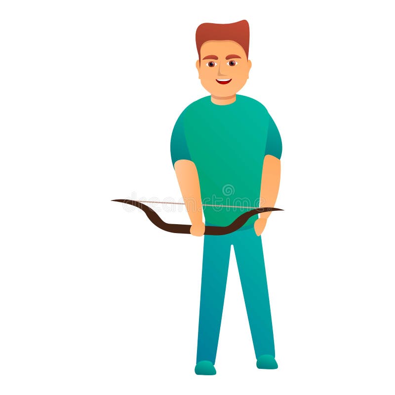 Archer Boy Icon, Cartoon Style Stock Vector - Illustration of arrow ...