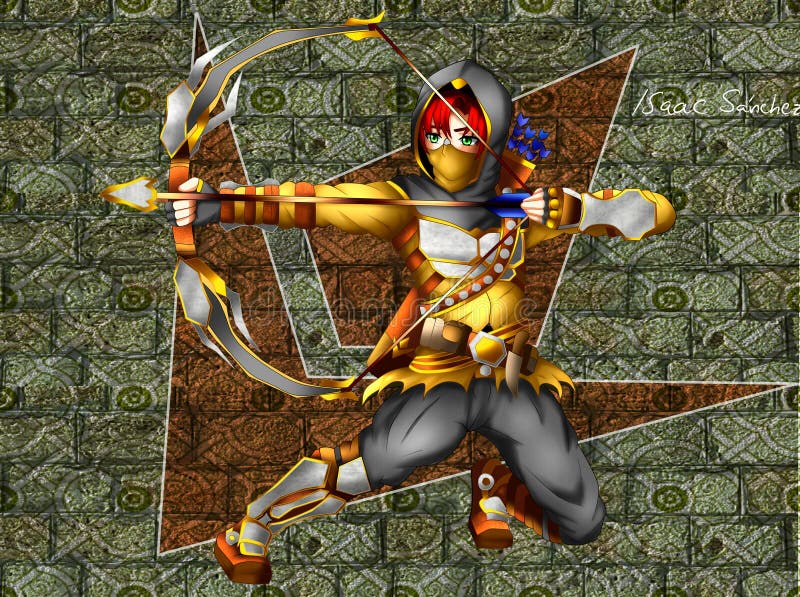 Archer Red Anime Character Design Stock Illustrations – 16 Archer Red ...