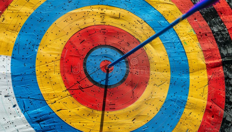 Archer S Focused Hand Drawing Bowstring, Emphasizing Precision Summer ...