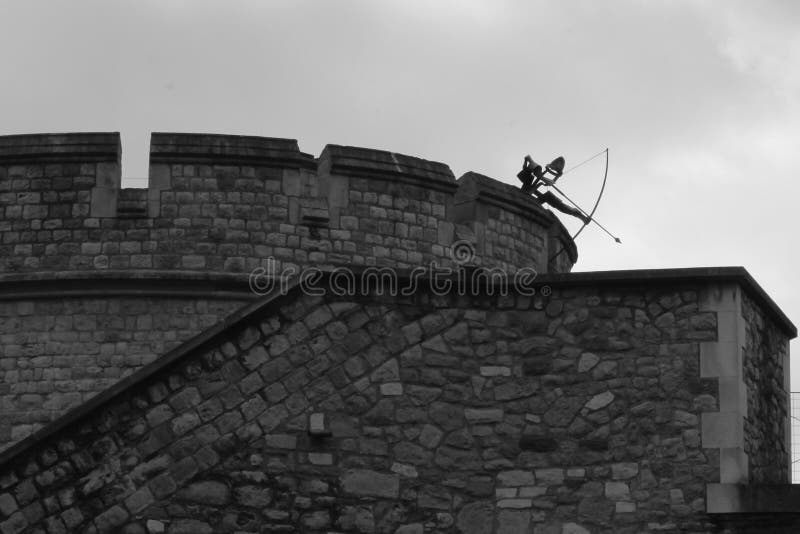 Archer stock image. Image of london, archer, tower, arrows - 44187263