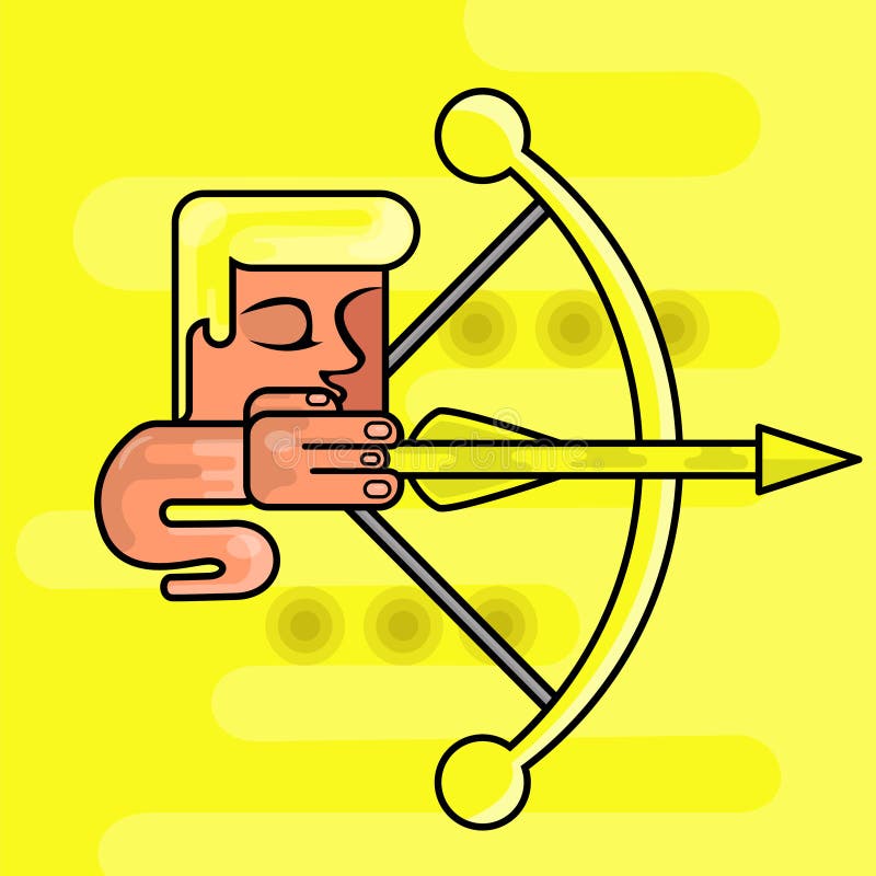 Archer Hat Vector Design stock vector. Illustration of archer - 261572863