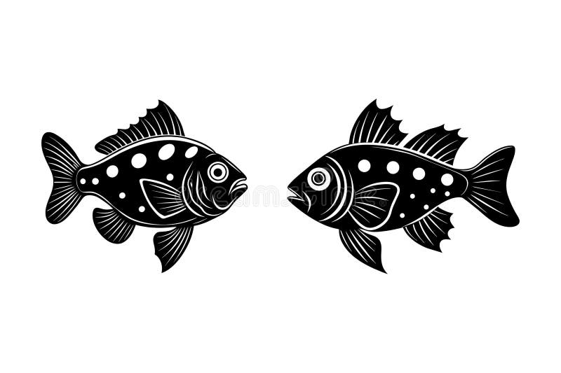 Archerfish Unique Silhouette Design Vector Illustration Stock Vector ...