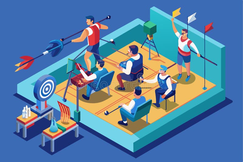 Archers Participate in a Lively Paralympic Archery Event, Showcasing ...