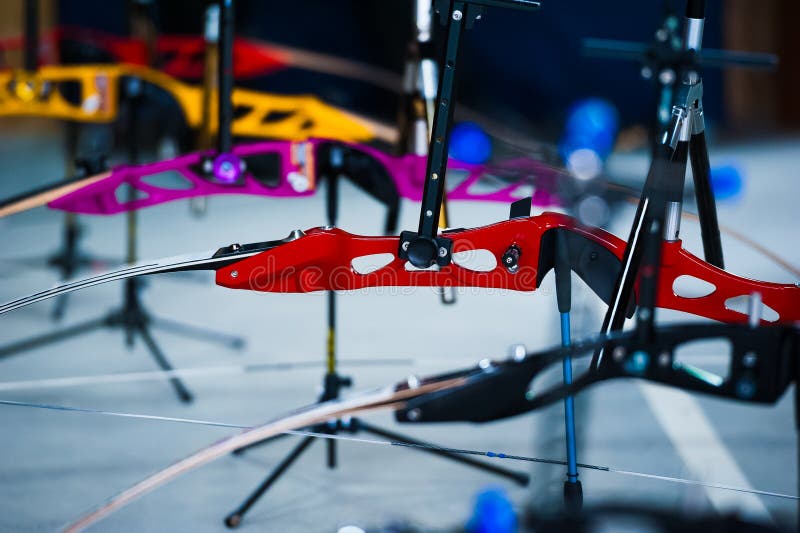 Archery. Archer Exercise with the Bow Stock Photo - Image of shooting ...