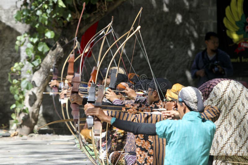 Archery editorial stock photo. Image of indonesia, java - 75108553