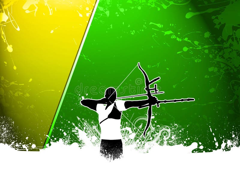 Archery background stock vector. Illustration of recreation - 28019000