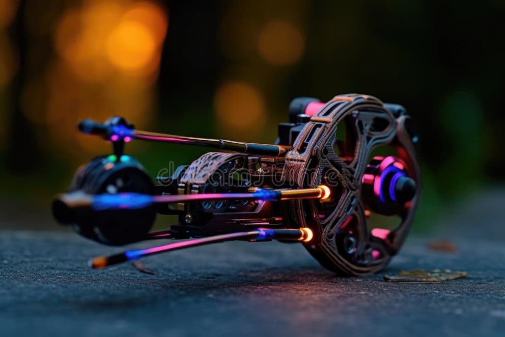 Archery Bow with Laser Sight for Precise Targeting Stock Image - Image ...