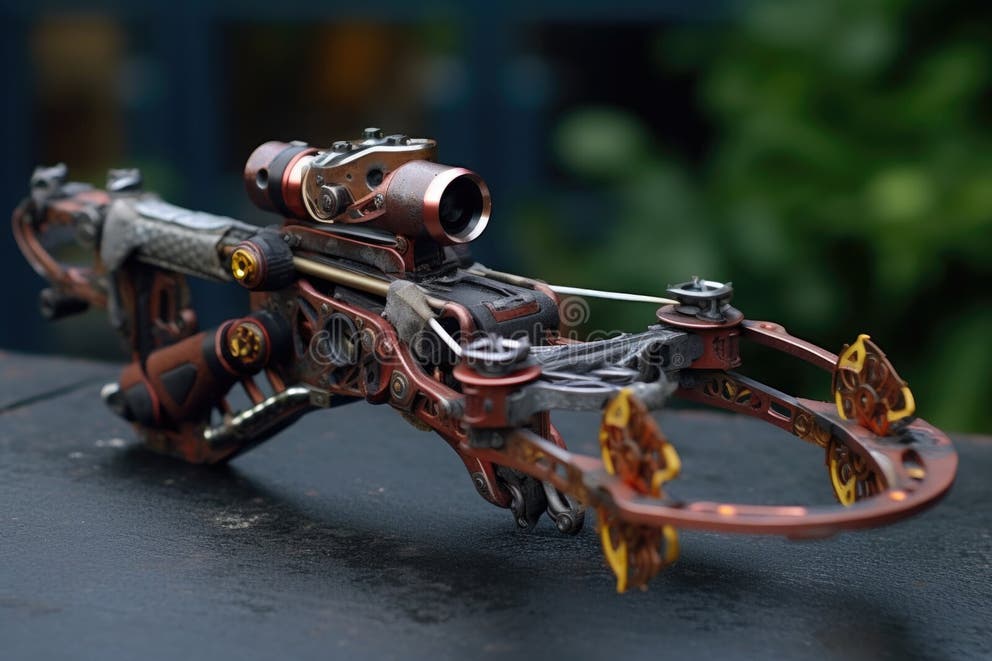 Archery Bow with Laser Sight for Precise Targeting Stock Image - Image ...