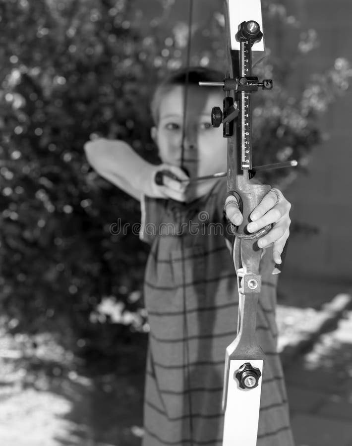 Archery Boy stock photo. Image of string, sport, young - 28434718