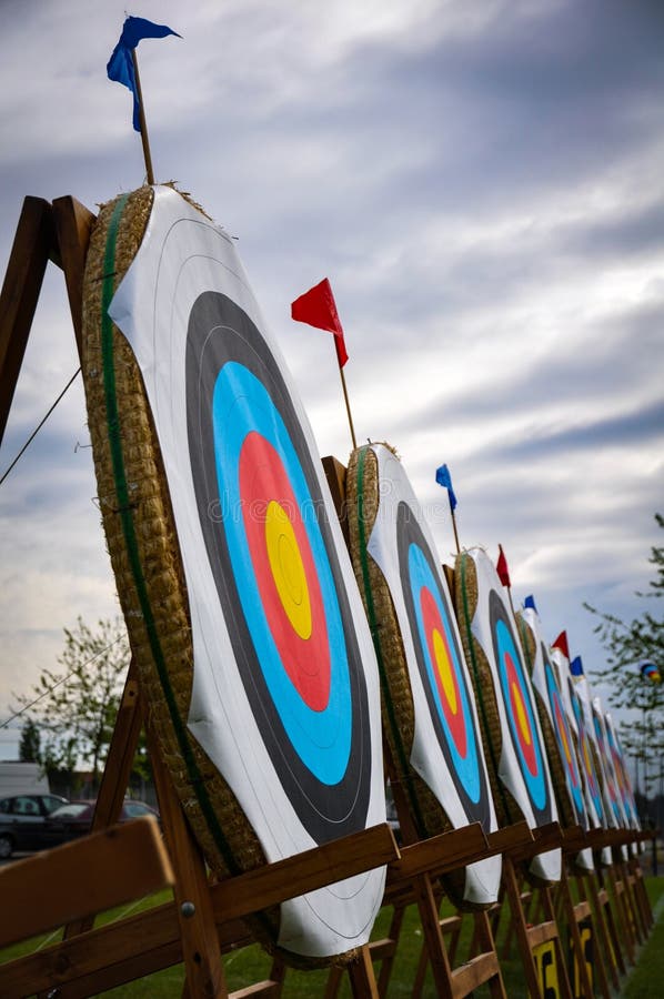 Archery Coat of Arms Paillon Target Competition Stock Image - Image of ...