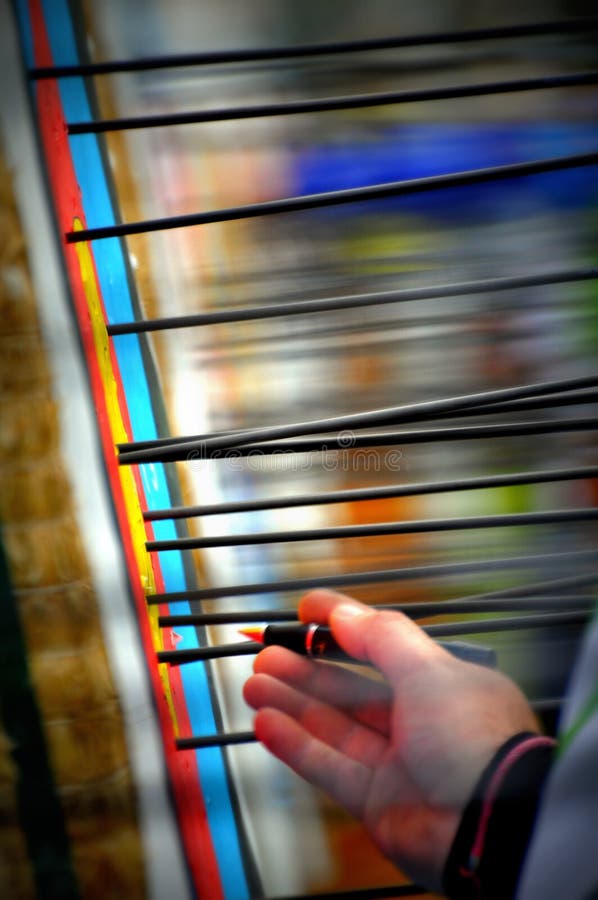 Archery Contest Target Coat of Arms Arrows Archer Stock Image - Image ...