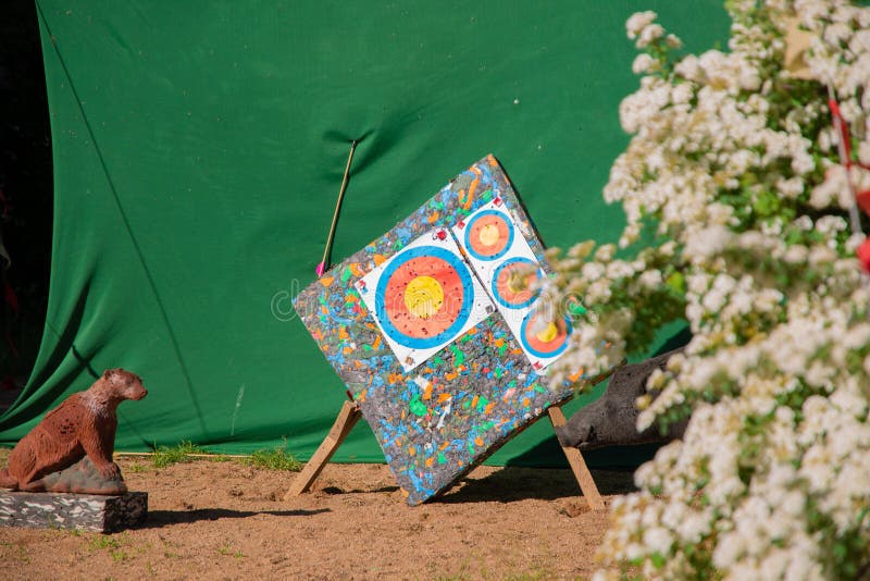 Archery and Crossbow Target Stock Image - Image of armour, focus: 236146613