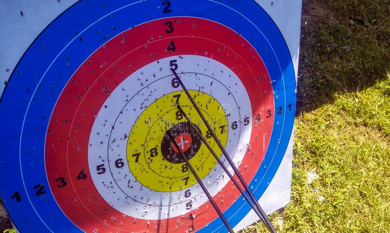 Archery hole target stock image. Image of play, vehicle - 225987025