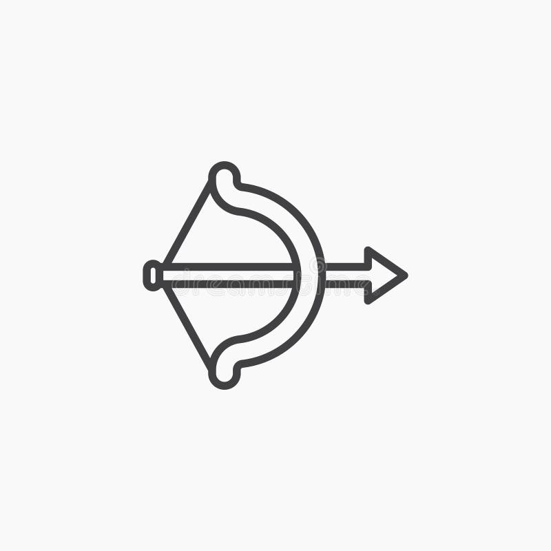 Archery icon vector stock vector. Illustration of objective - 348310821
