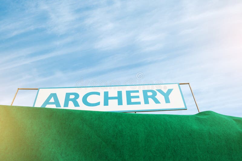 Archery Old Target without Arrows. Concept of Sport, Hobby and Business ...