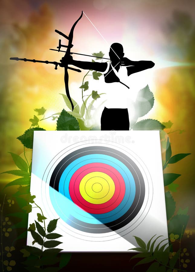 Archery poster stock illustration. Illustration of archery - 36899049