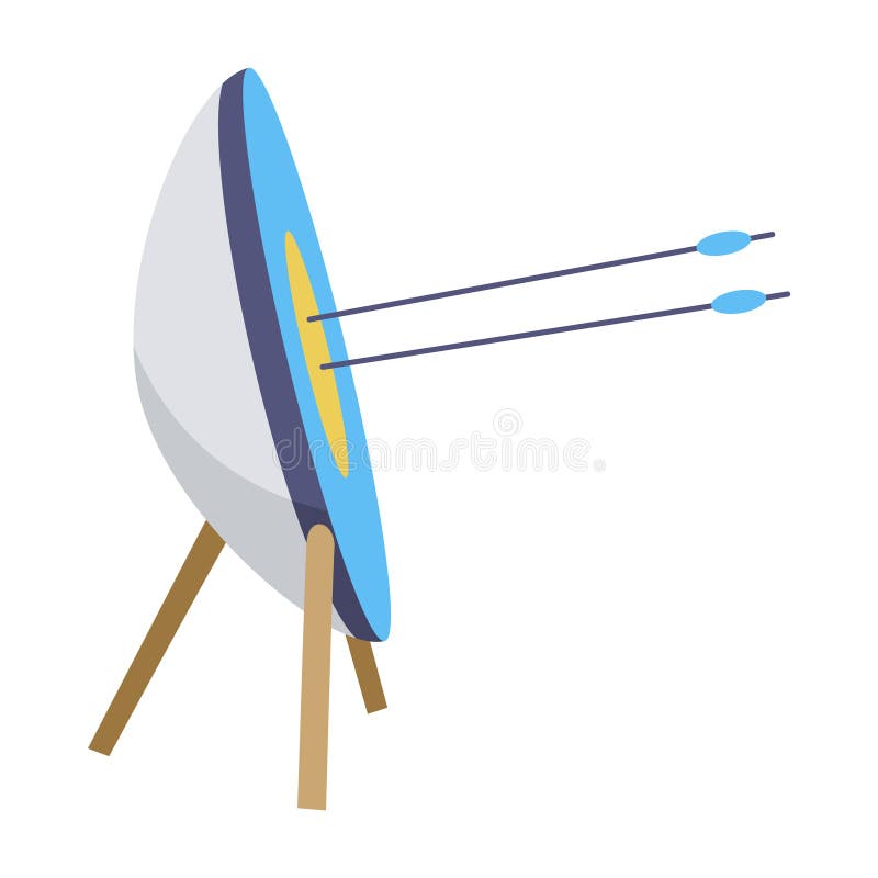 Archery Practice or Training. Successfully Hitting the Target Stock ...