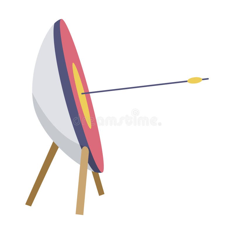 Archery Practice or Training. Successfully Hitting the Target Stock ...