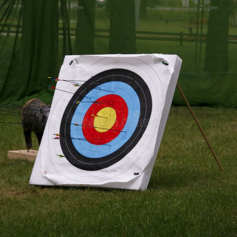 Archery shooting target stock image. Image of bulls, arrow - 2970441