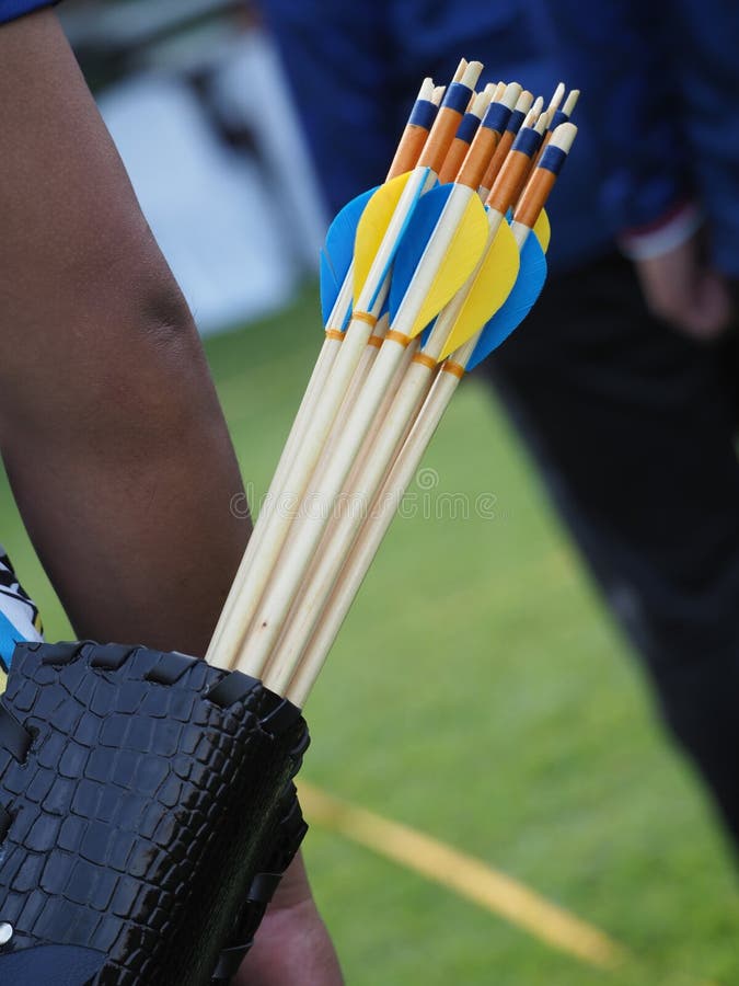 Archery is a Sport in Which Athletes are Trained To Shoot Arrows Stock ...