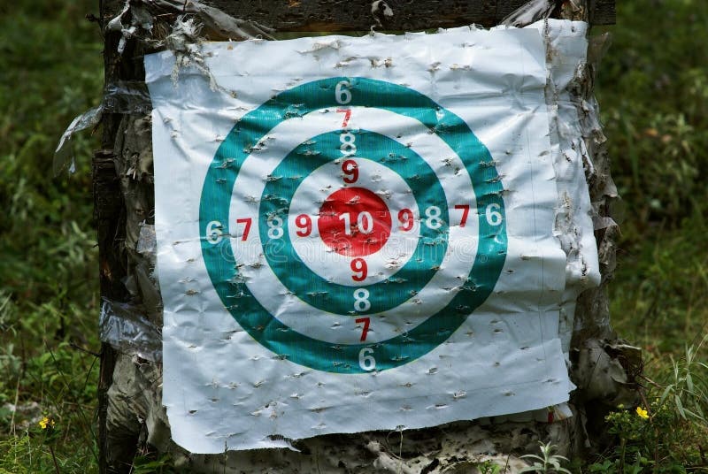 Archery target stock photo. Image of lawn, shoot, waste - 15533328