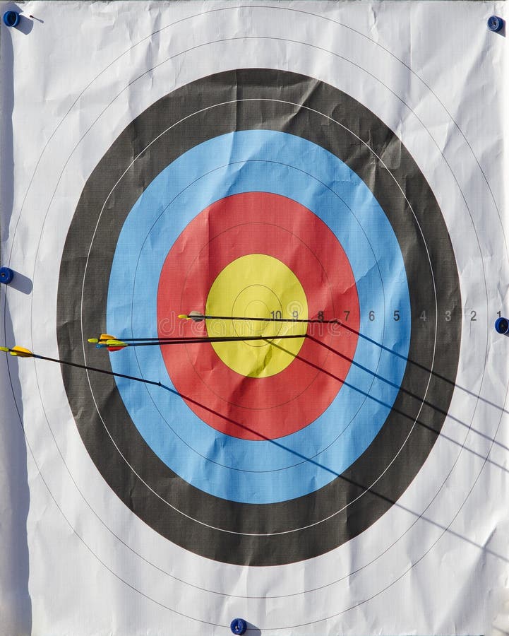 Archery Target stock image. Image of leisure, aspirations - 26478925