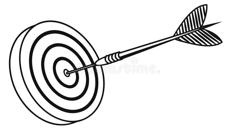 Archery Target with Bullseye Arrow, Aim and Precision, Goal Setting ...