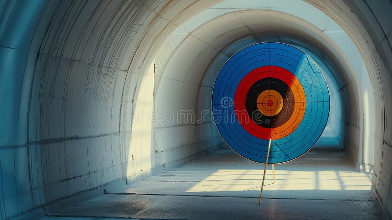 Archery Target or the Dartboard in the Hallway of an Office Building ...