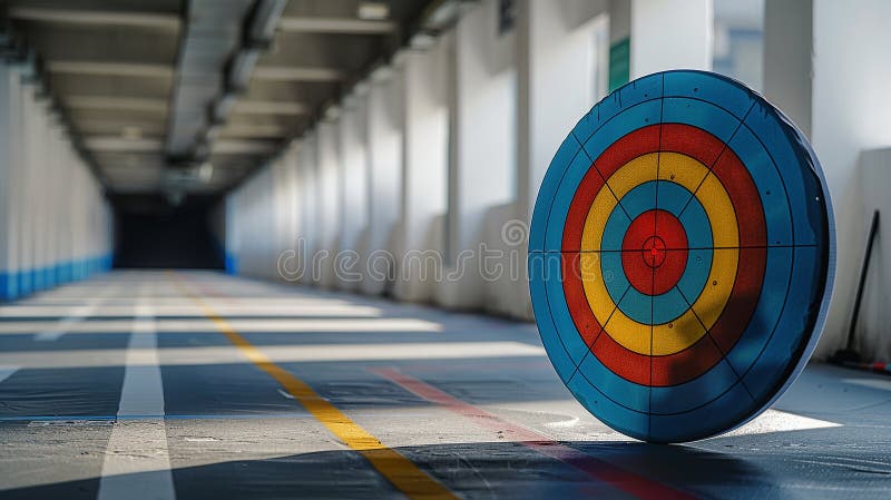 Archery Target or the Dartboard in the Hallway of an Office Building ...