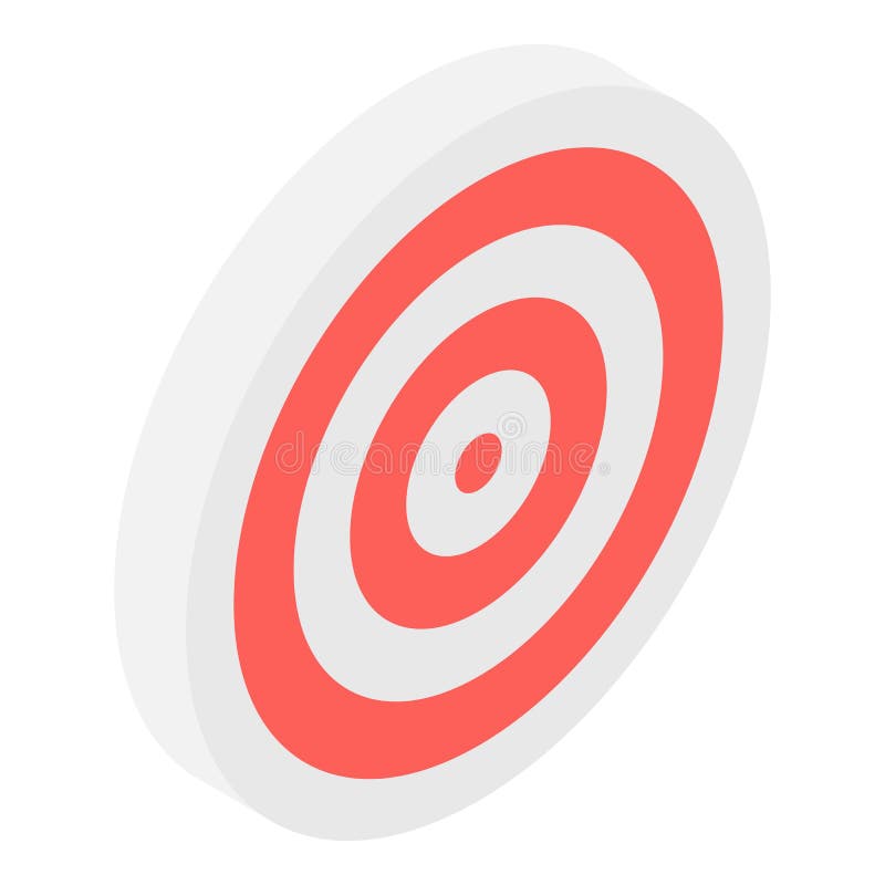 Archery Target Icon, Cartoon Style Stock Vector - Illustration of arrow ...
