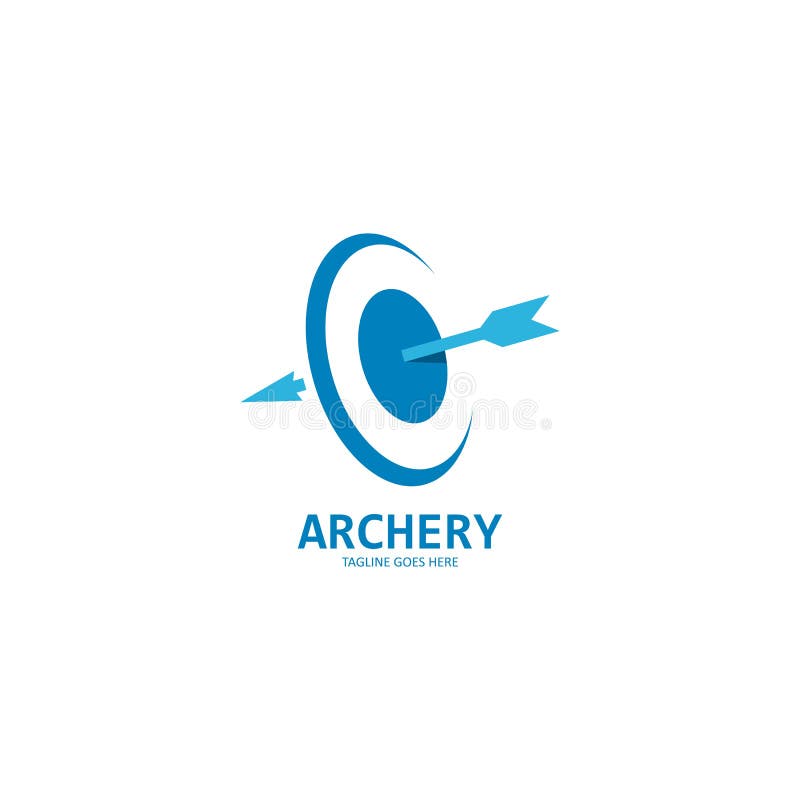 Archery Target Logo Vector Icon Illustration Stock Vector ...