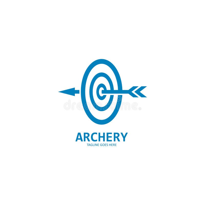 Archery Target Logo Vector Icon Illustration Stock Vector ...