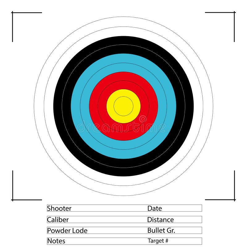 Archery Target. Vector. stock vector. Illustration of bulls - 77465472