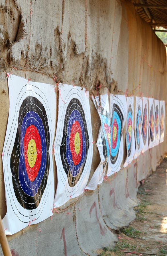Archery target stock image. Image of round, point, sport - 95805677