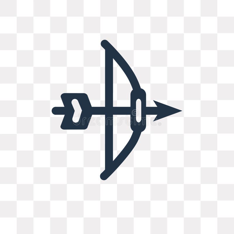 Archery Vector Icon Isolated on Transparent Background, Archery Stock ...