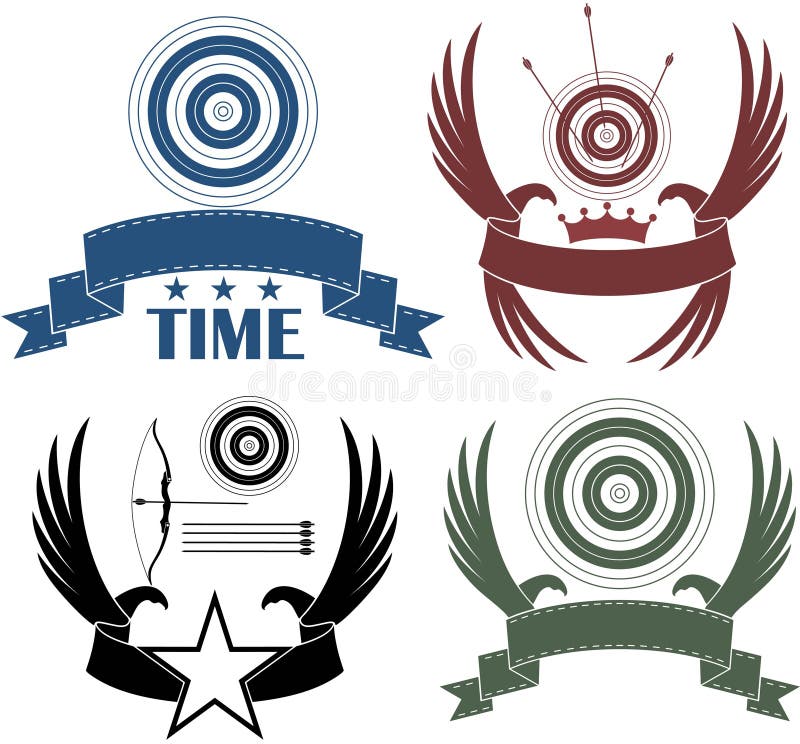 Archery stock vector. Illustration of isolated, bird - 48928848