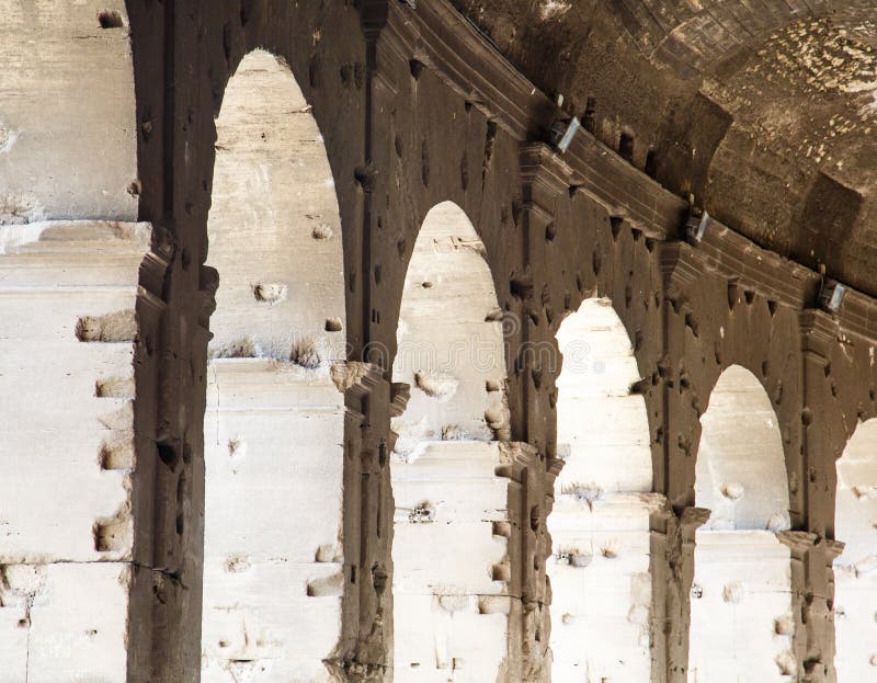 Arches Beneath Coliseum stock photo. Image of arch, rome - 31745036