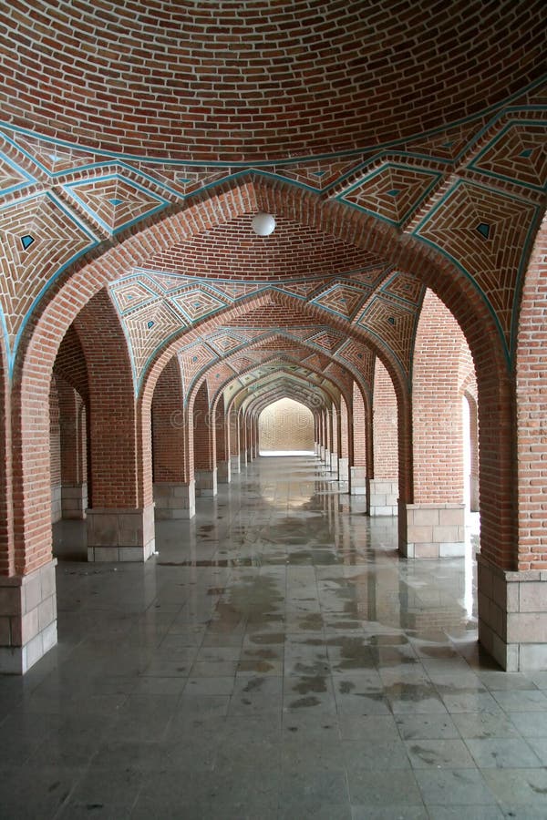 Arches of Blue Mosque stock image. Image of arabic, beautiful - 50636403