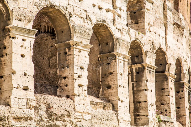 Arches on Coliseum Wall stock photo. Image of building - 36147538