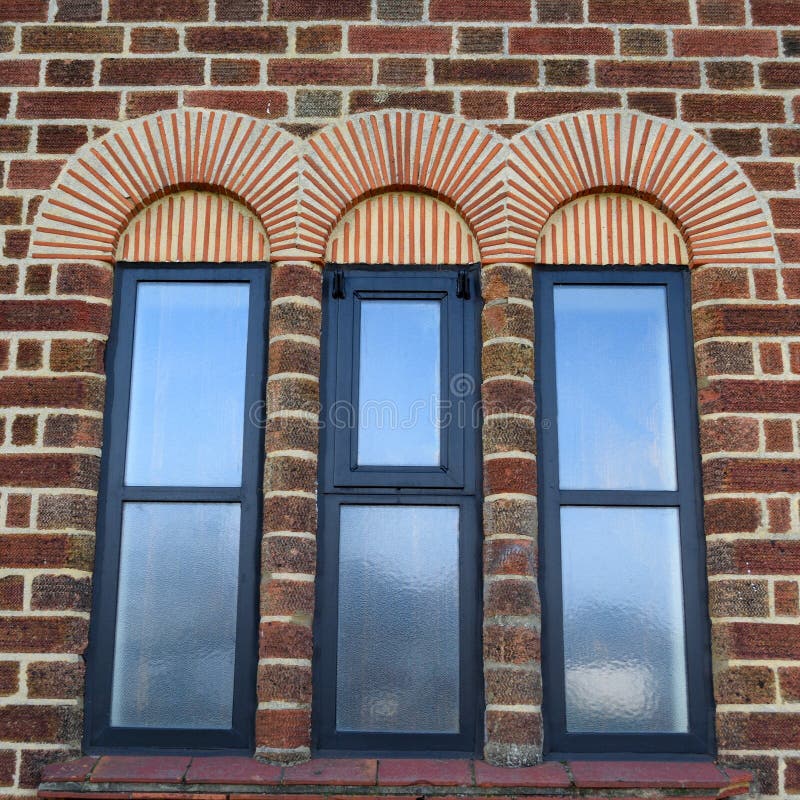 Arches stock image. Image of window, design, glass, bricks - 64867311