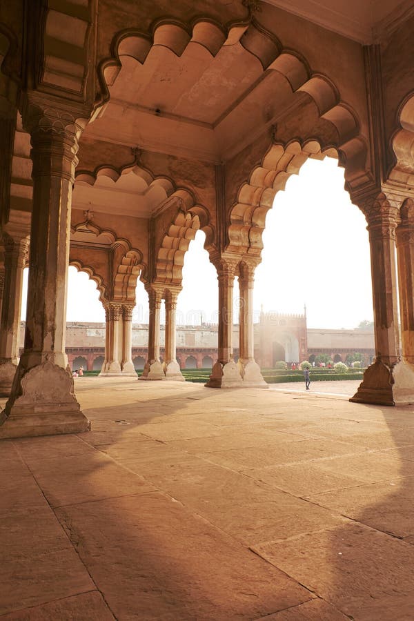 Arches of Diwan I am of Agra Fort, Agra, India, 01.12.2019 Editorial ...
