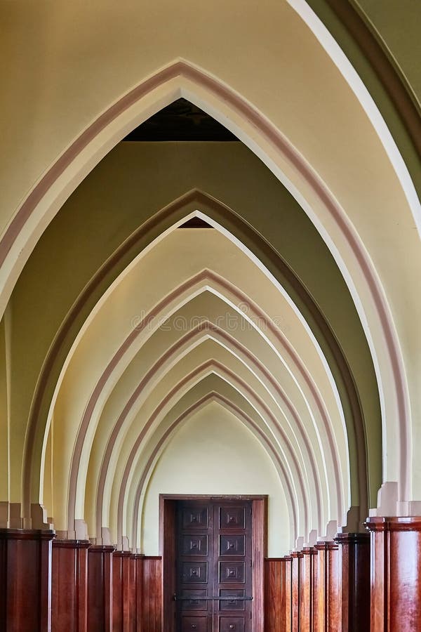 Arches Architecture Old Interior Stock Photo - Image of building, wall ...