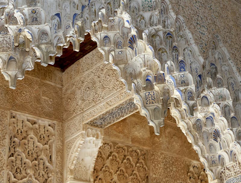 Alhambra arches stock photo. Image of column, building - 22769790