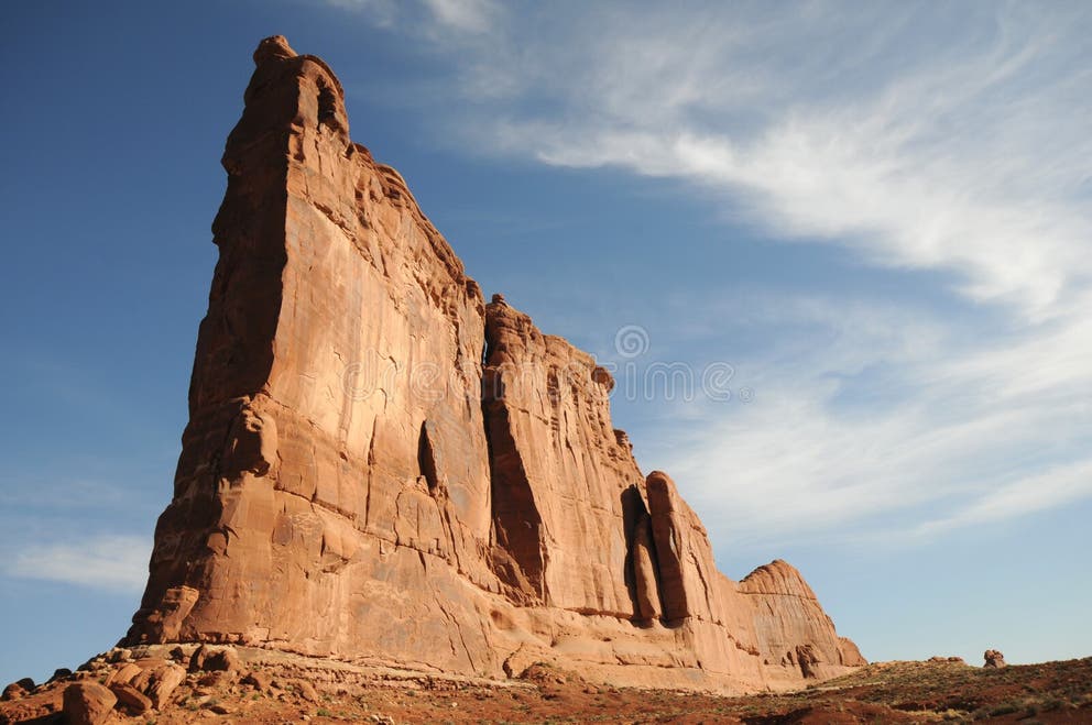 Arches monolith Utah stock photo. Image of topography - 15818536