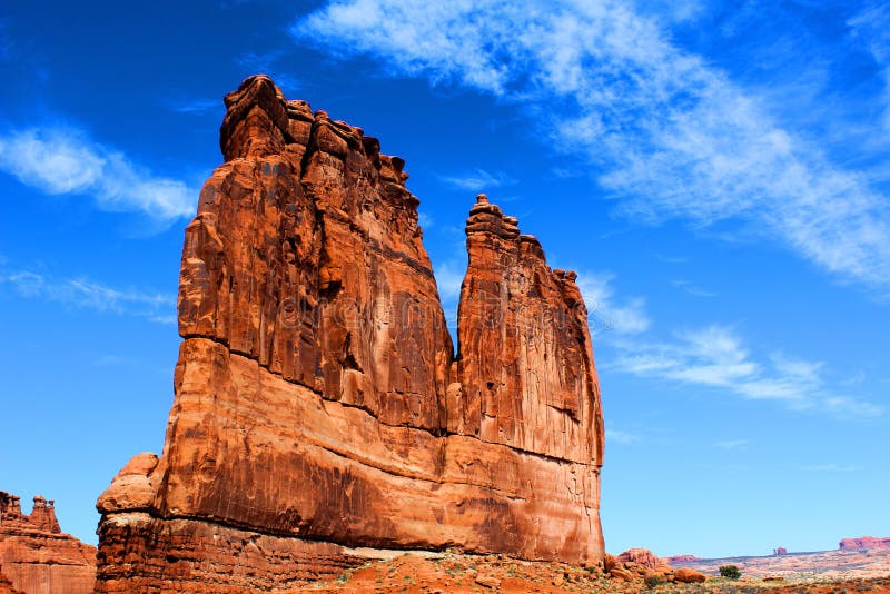 Arches National Park Moab Utah Rock Bluffs Stock Image - Image of ...
