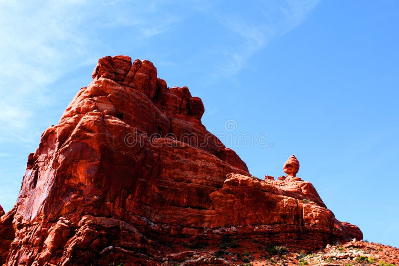 Arches National Park Moab Utah Rock Bluffs Stock Image - Image of utah ...