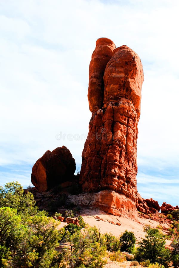 Arches National Park Moab Utah Rock Bluffs Stock Photo - Image of ...