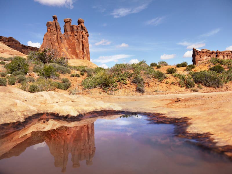 Arches National Park, Moab Utah Stock Photo - Image of trekking, utah ...